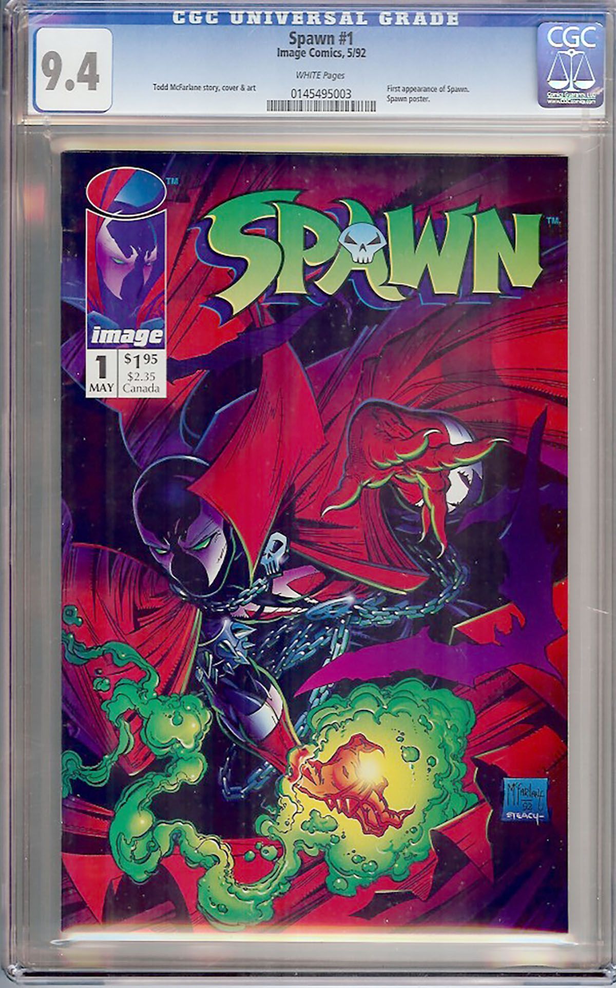 CGC BOOKS (CAP #113, SPAWN #1, SPIDER-MAN #7) AND STATUES ON EBAY ...