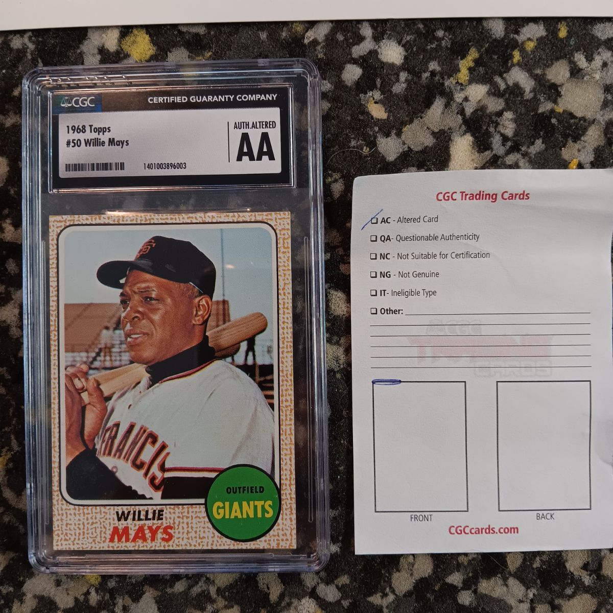 Need help in determining alteration on CGC graded card - CGC Cards ...