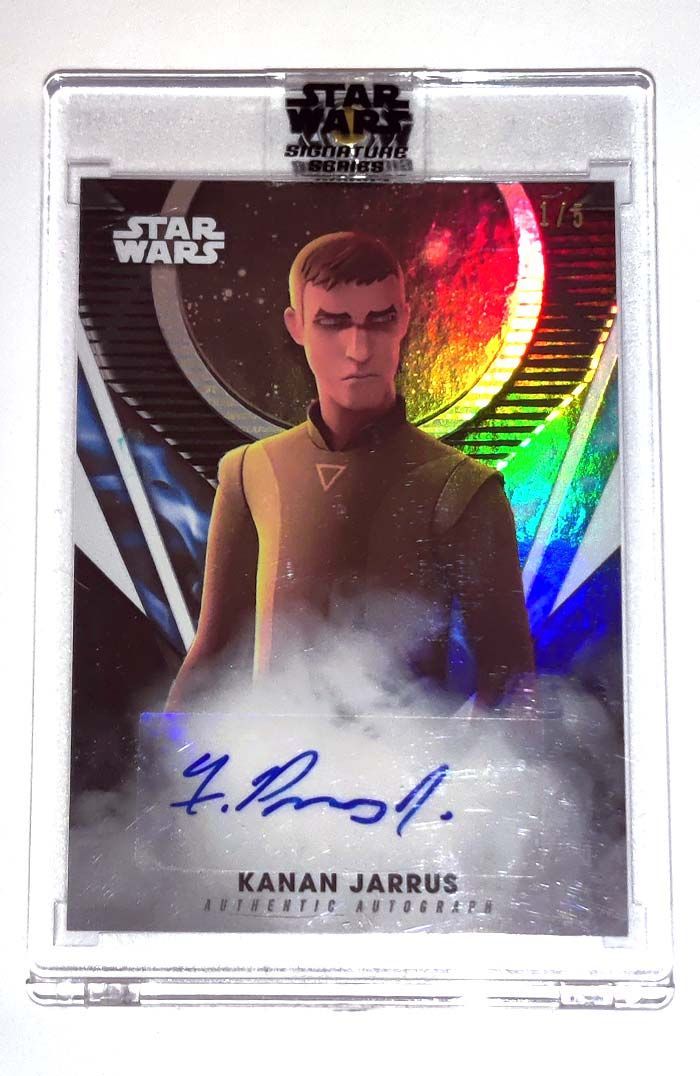 2023 Topps Star Wars Signature Kanan Jarrus signed Freddy Prinze Jr ...