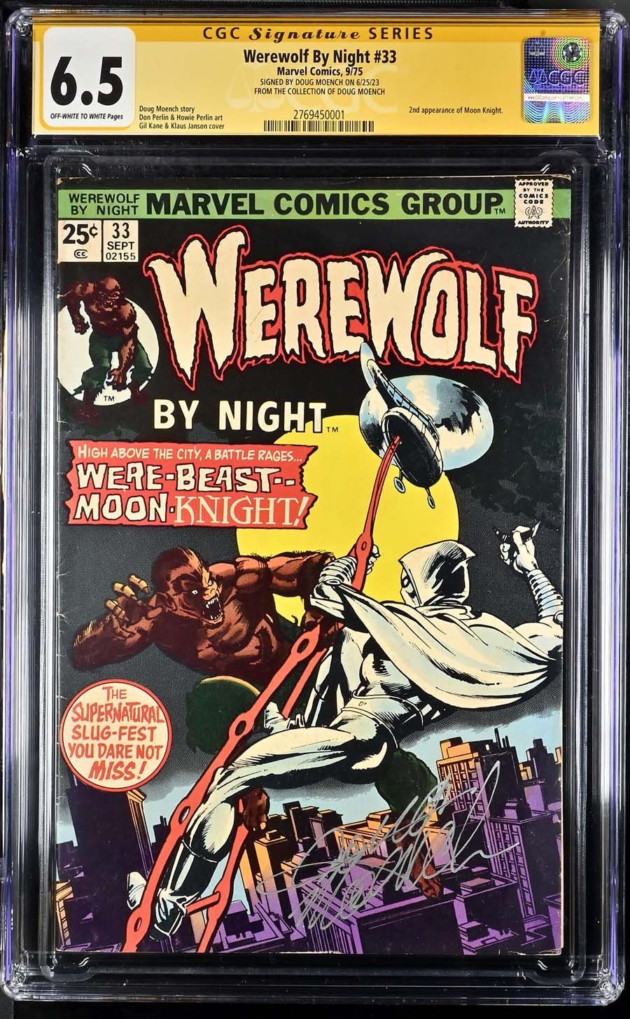 Marvel Spotlight 28 and Moon Knight 1 "from the collection of Doug ...