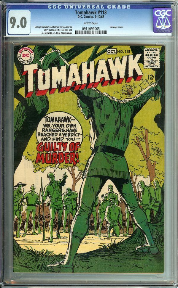 Dover's Neal Adams - Tomahawk - Dover's Journal - CGC Comic Book ...