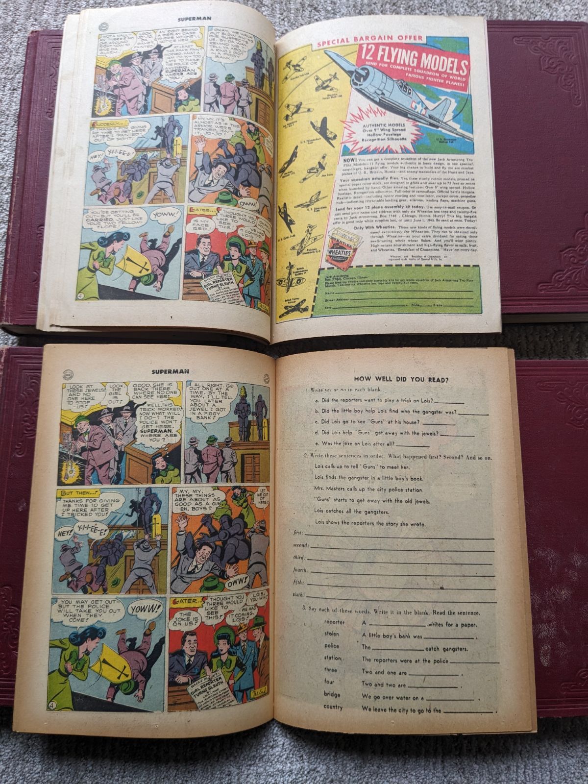 Batman and Superman in the Special Edition Comics made for U.S. Navy ...