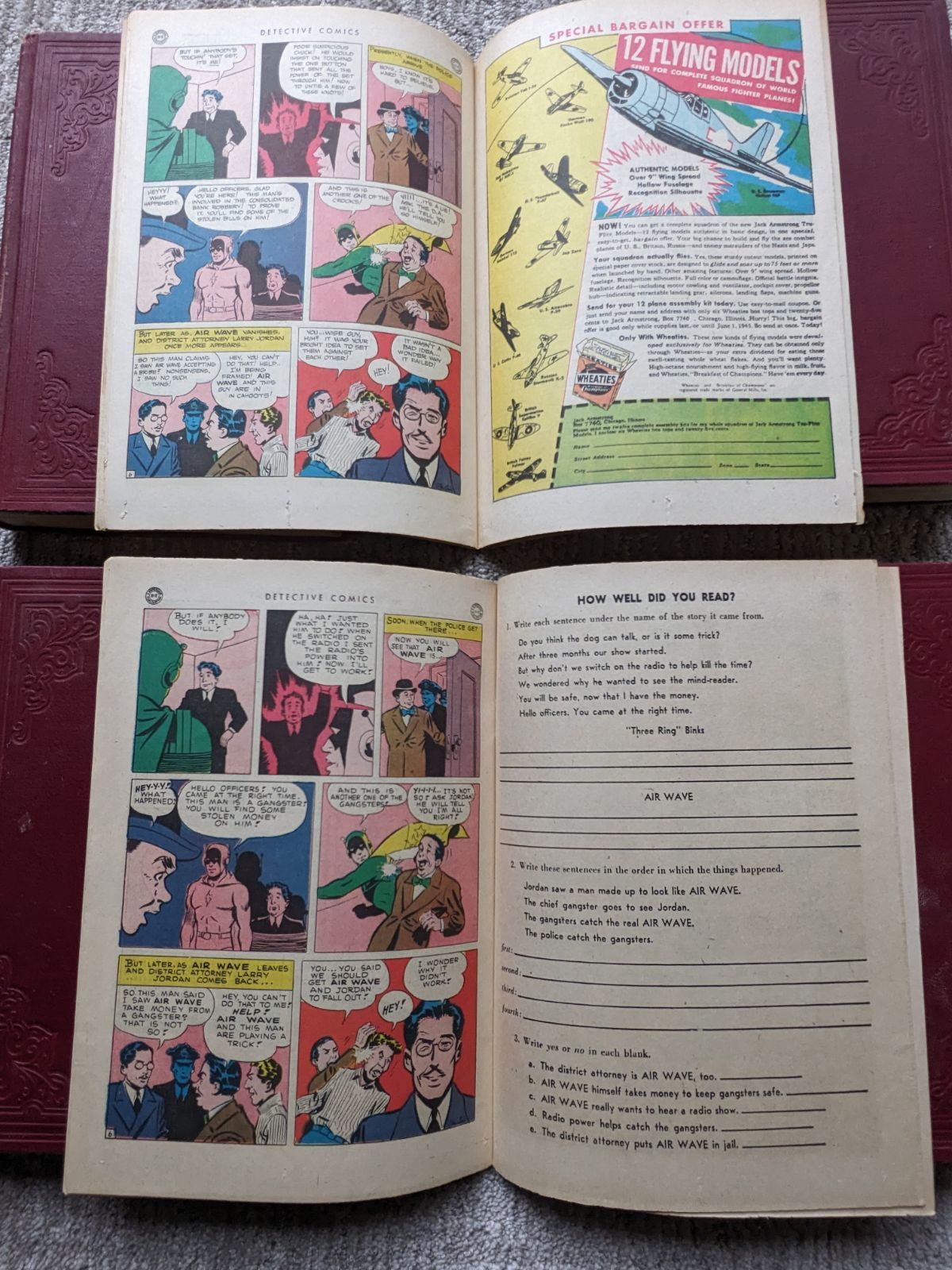 Batman and Superman in the Special Edition Comics made for U.S. Navy ...