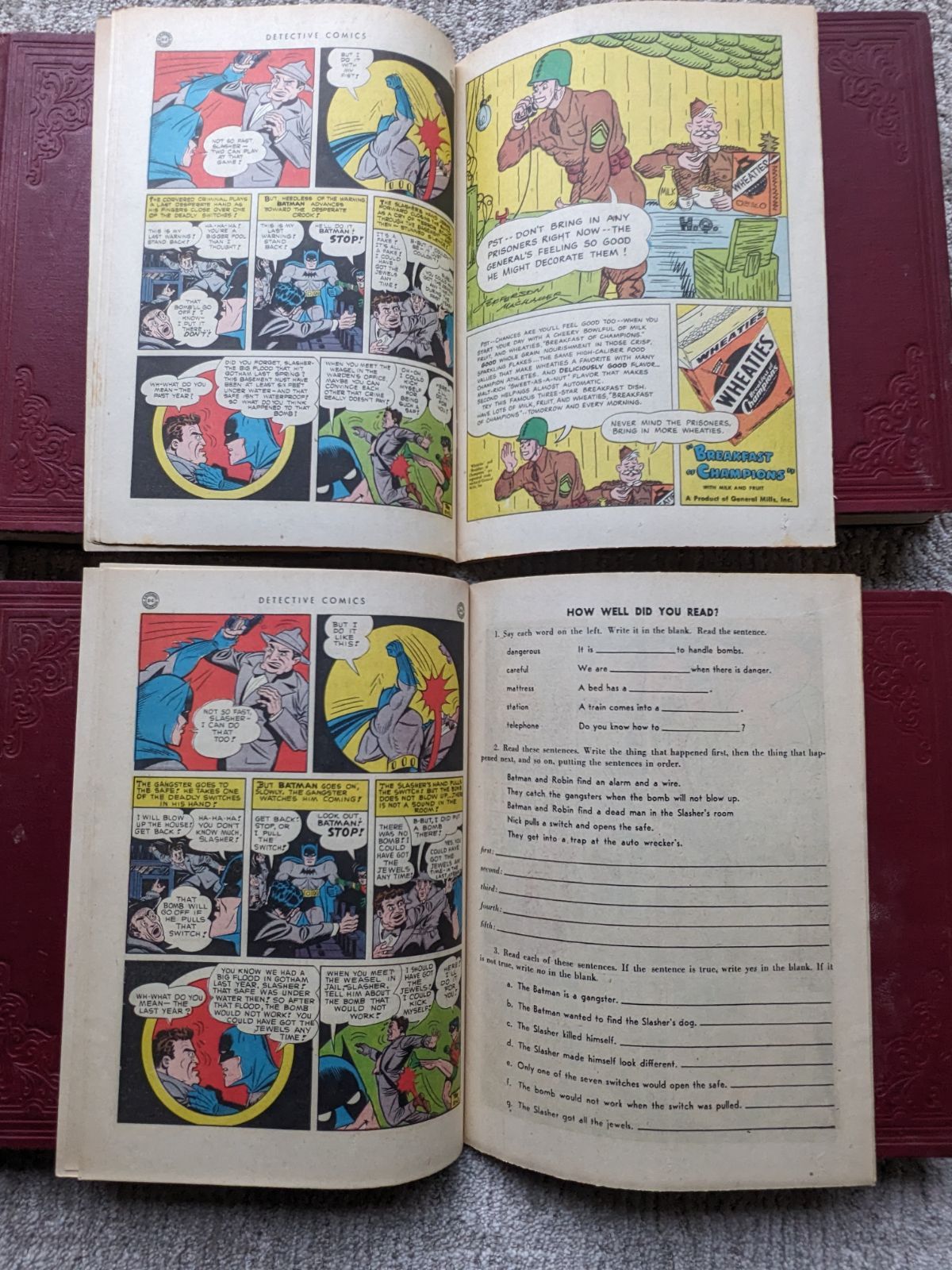 Batman and Superman in the Special Edition Comics made for U.S. Navy ...