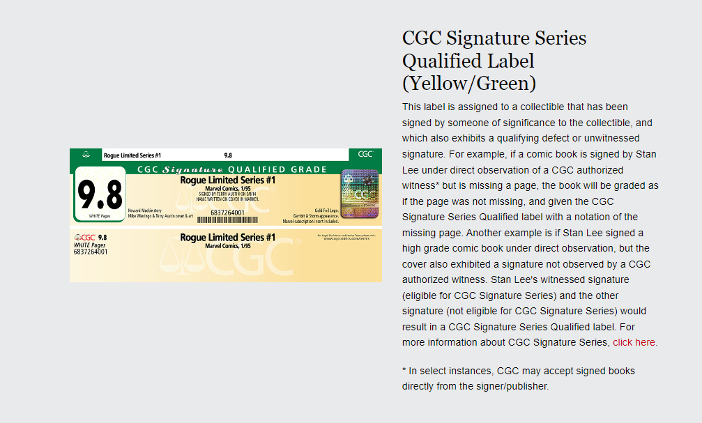 Verifying previously signed comics by the artist? - Ask CGC - CGC Comic ...