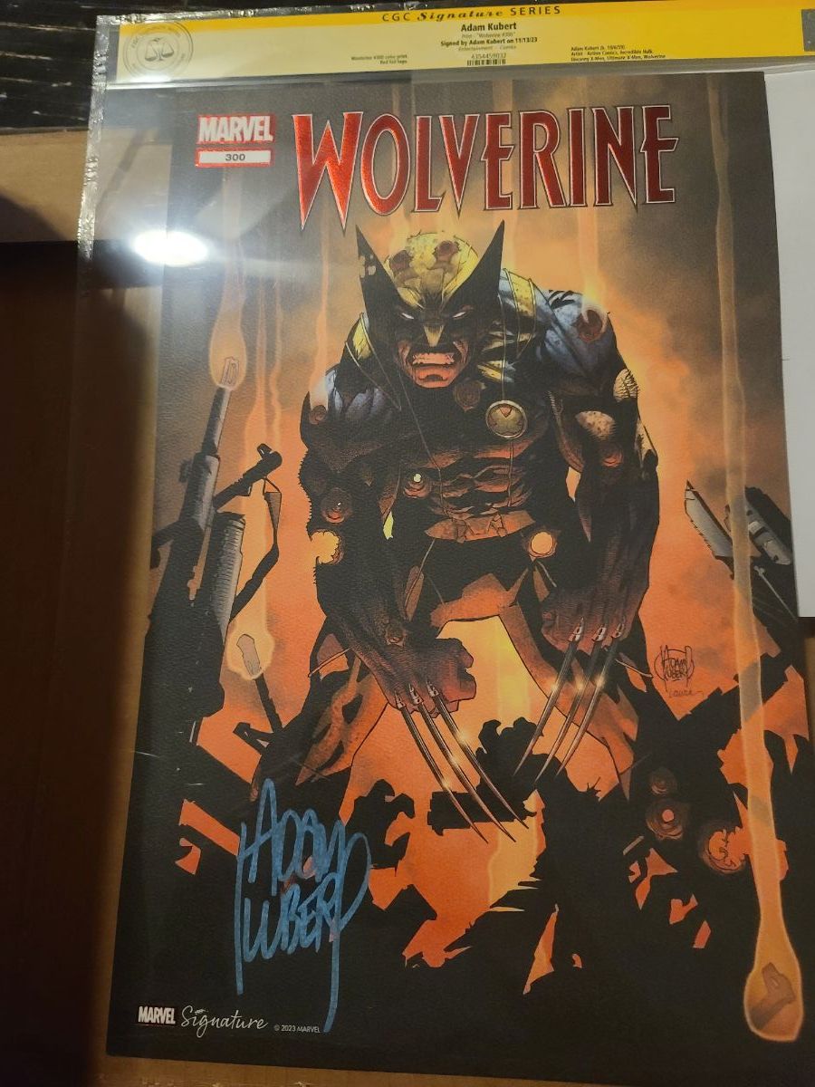 Adam Kubert Wolverine #300 PRINT - SigSeries Event Central - CGC Comic ...