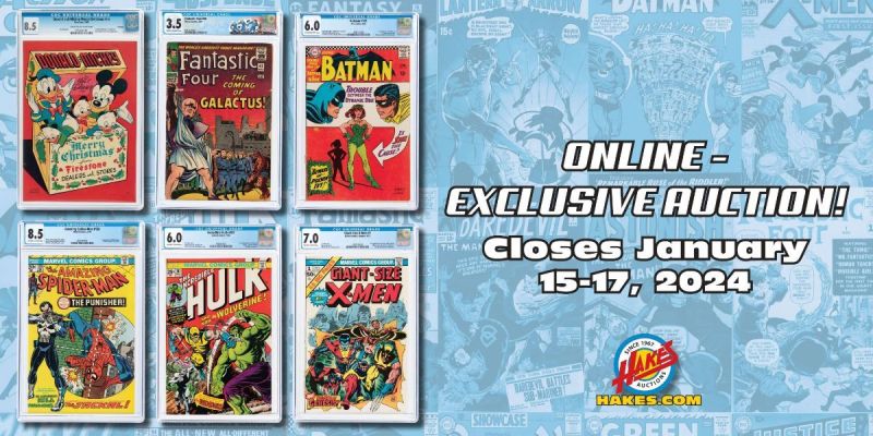 HAKE'S COMIC AUCTION ENDS TONIGHT!!!!! Over 1000 CGC Graded Comics ...