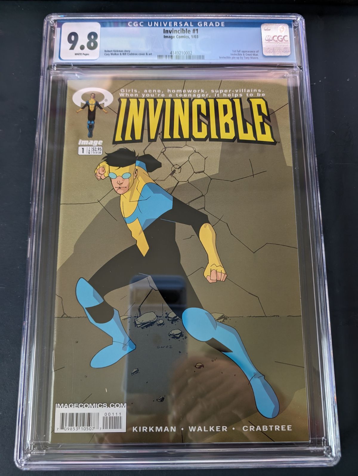 Invincible #1 CGC 9.8 - Copper / Modern Age Only - CGC Comic Book ...