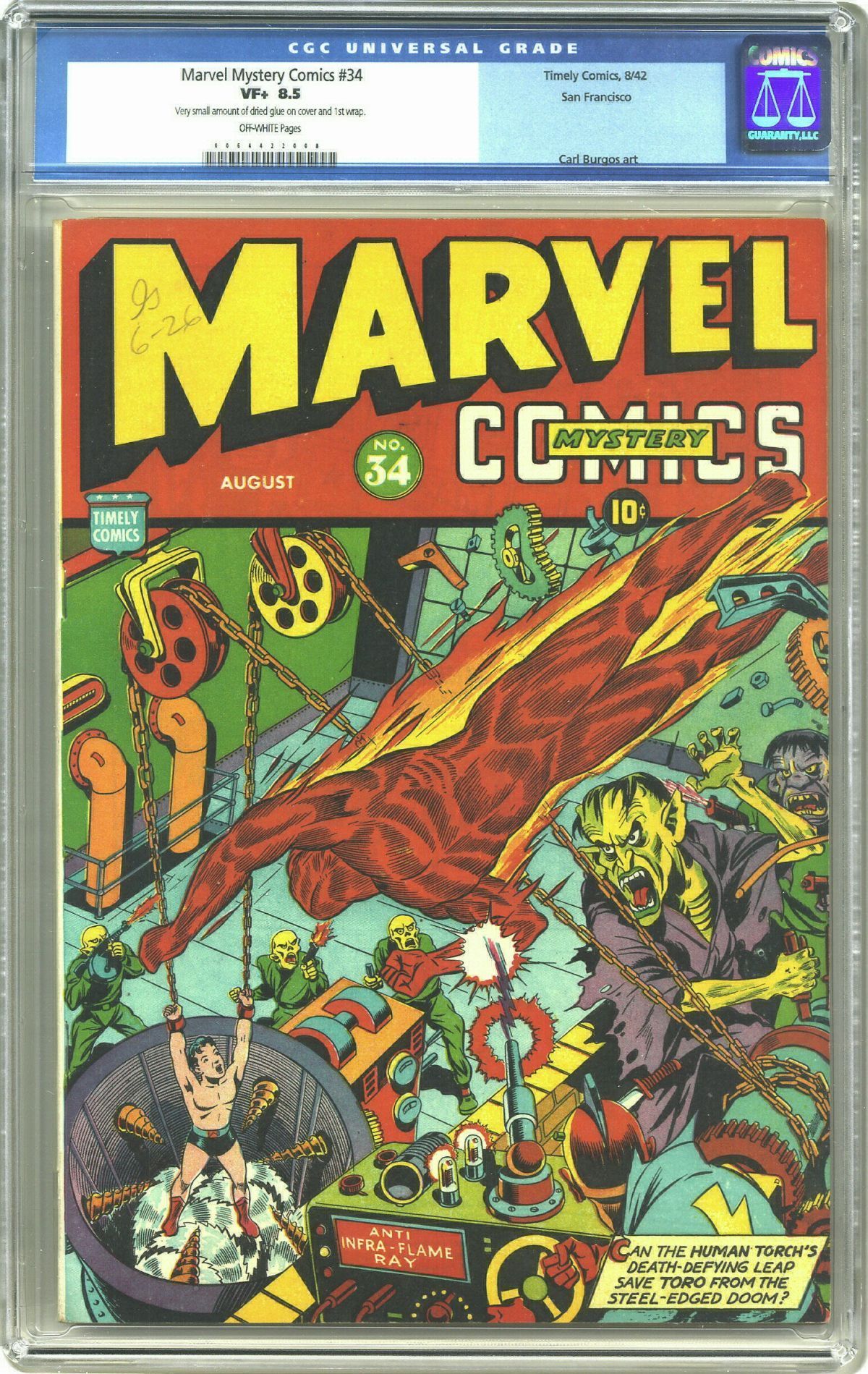 Small amount of glue and not a blue label ?? - Comic Book Grading and ...