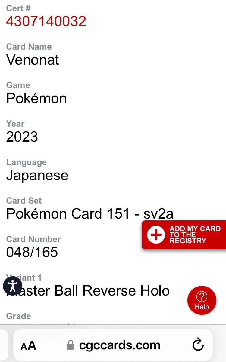 Qr mal impreso - Ask CGC Cards - TCGs & Non-sports - CGC Comic Book ...