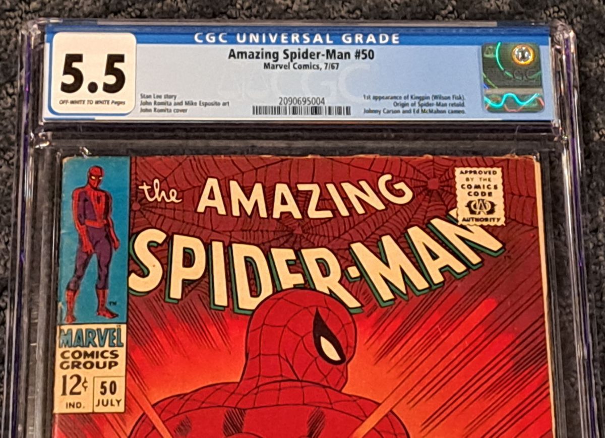 CLOSED - Amazing Spider-Man #50 CGC 5.5 OW/W Silver Age Classic ...