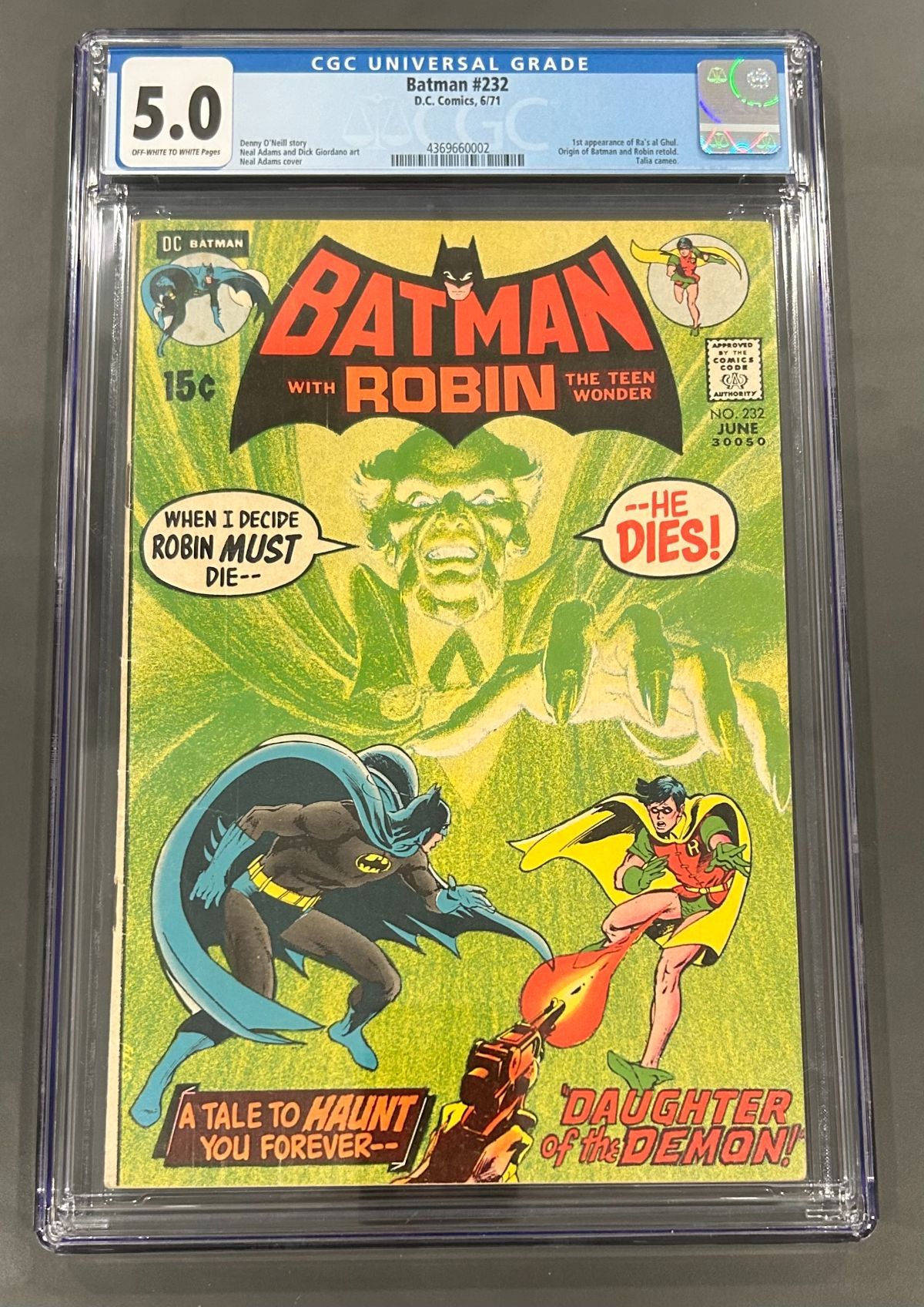 Batman #232 5.0 For Sale - Golden / Silver / Bronze Age Only - CGC ...