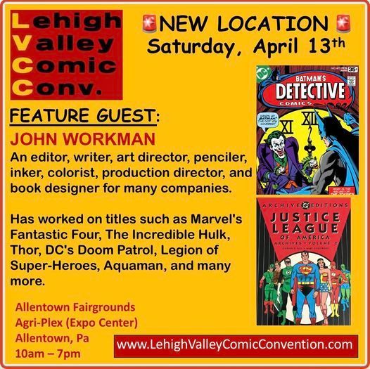 Lehigh Valley Comic Convention April 13Th, 2024 - New Location ! - Page ...