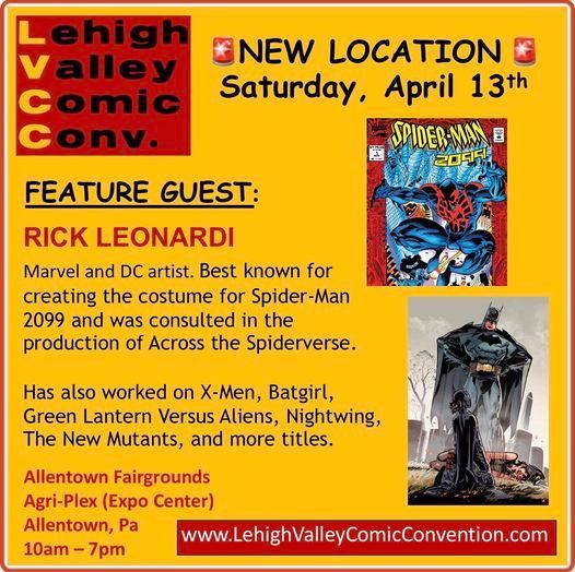 Lehigh Valley Comic Convention April 13Th, 2024 - New Location ! - Comic Events - CGC Comic Book ...