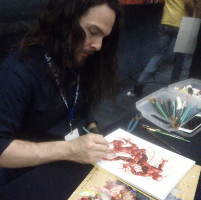 For Sale -- Clayton Crain Original Acrylic Painting -- AMS 361 Homage ...