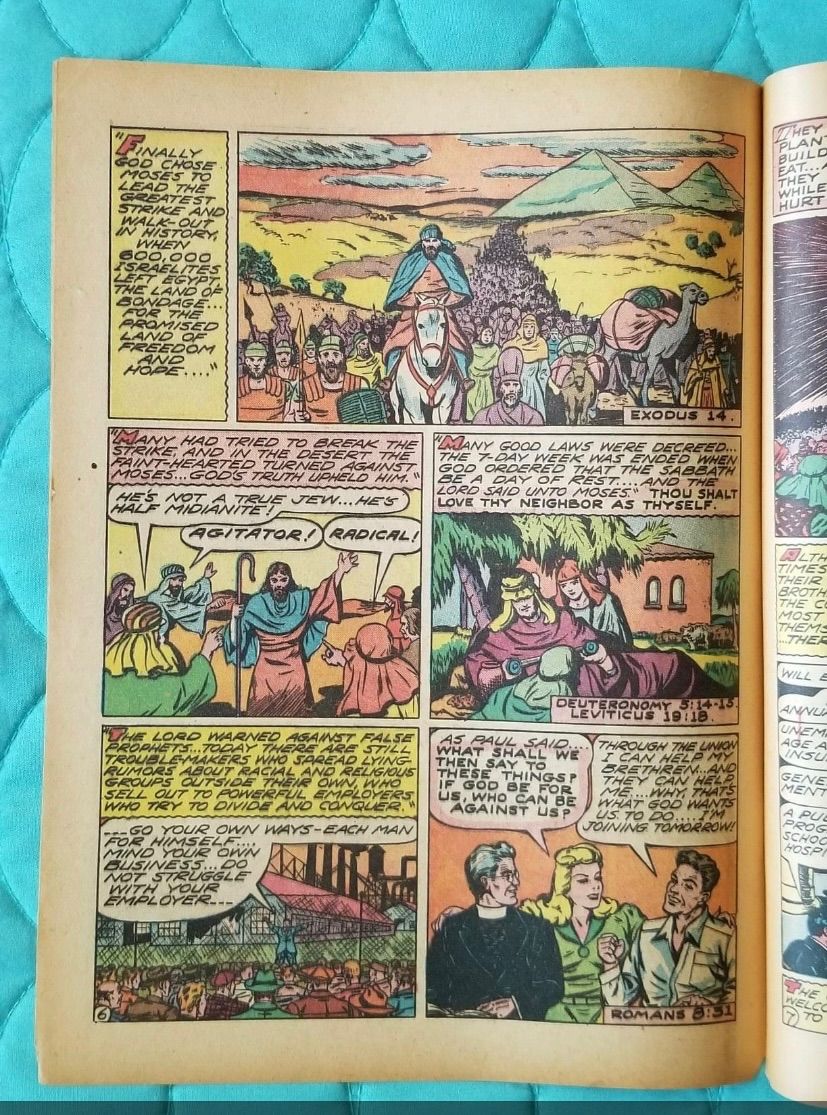 SOLD. Bible and the Working Man: Very rare MC Gaines and Congress of ...