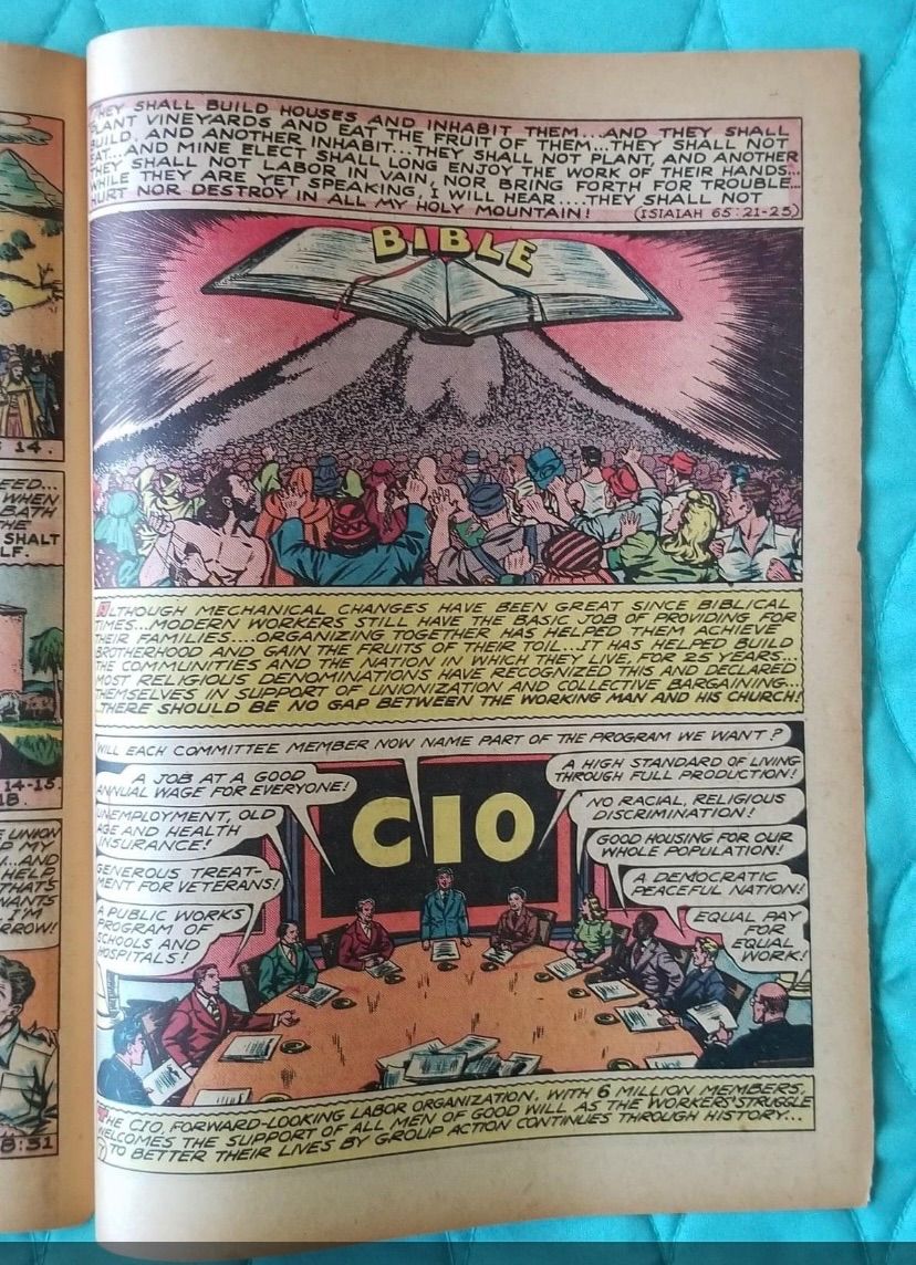 SOLD. Bible and the Working Man: Very rare MC Gaines and Congress of ...