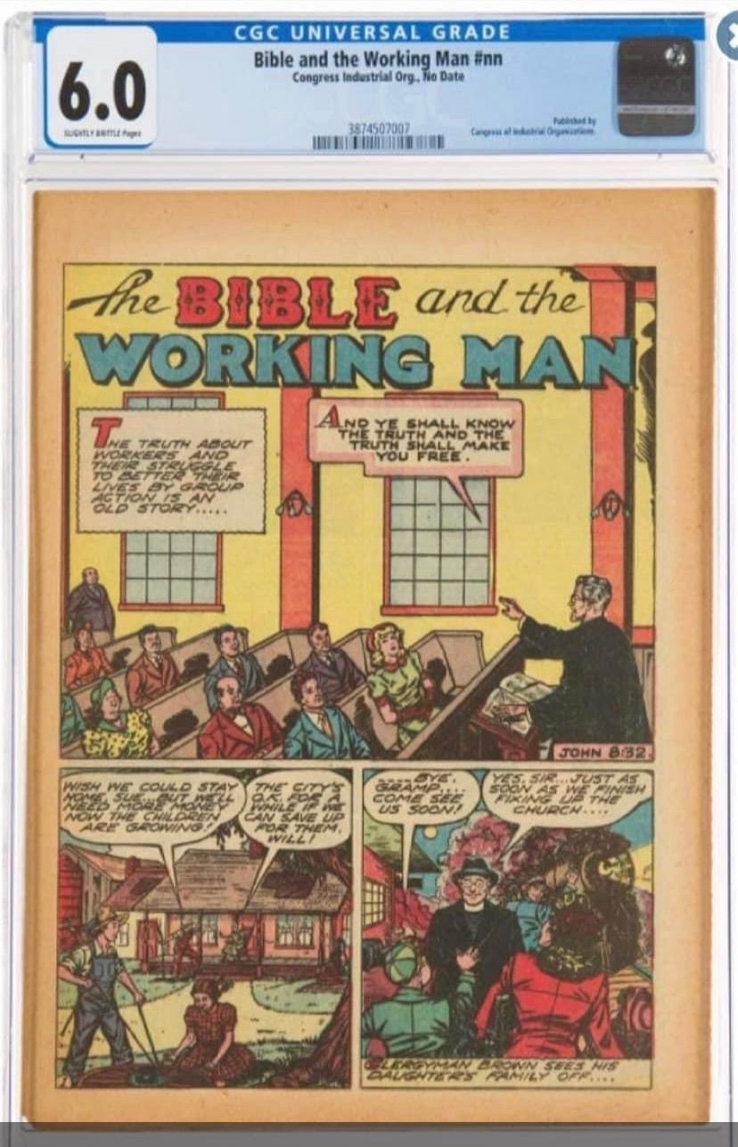 SOLD. Bible and the Working Man: Very rare MC Gaines and Congress of ...