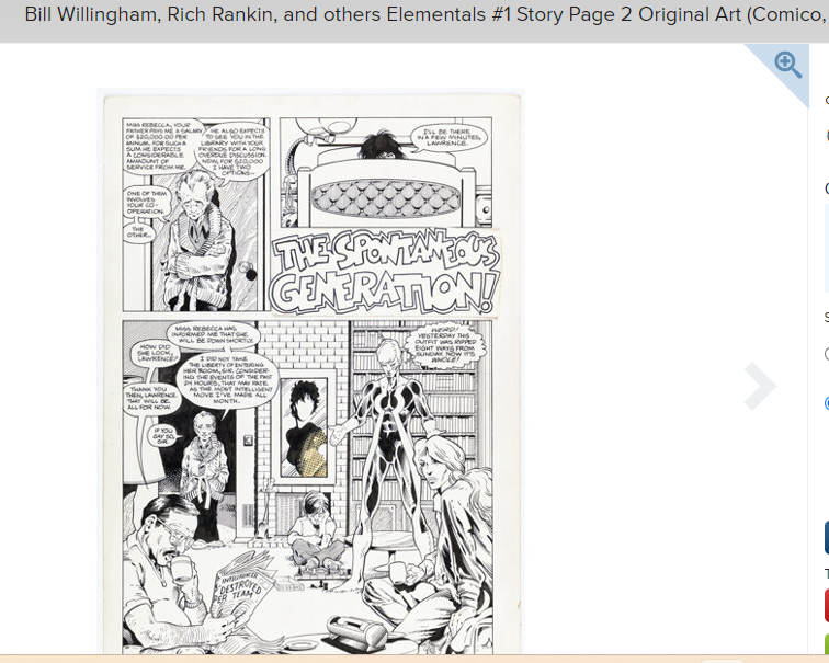 Exciting OA from the late Christine Farrell Collection - Original Comic ...