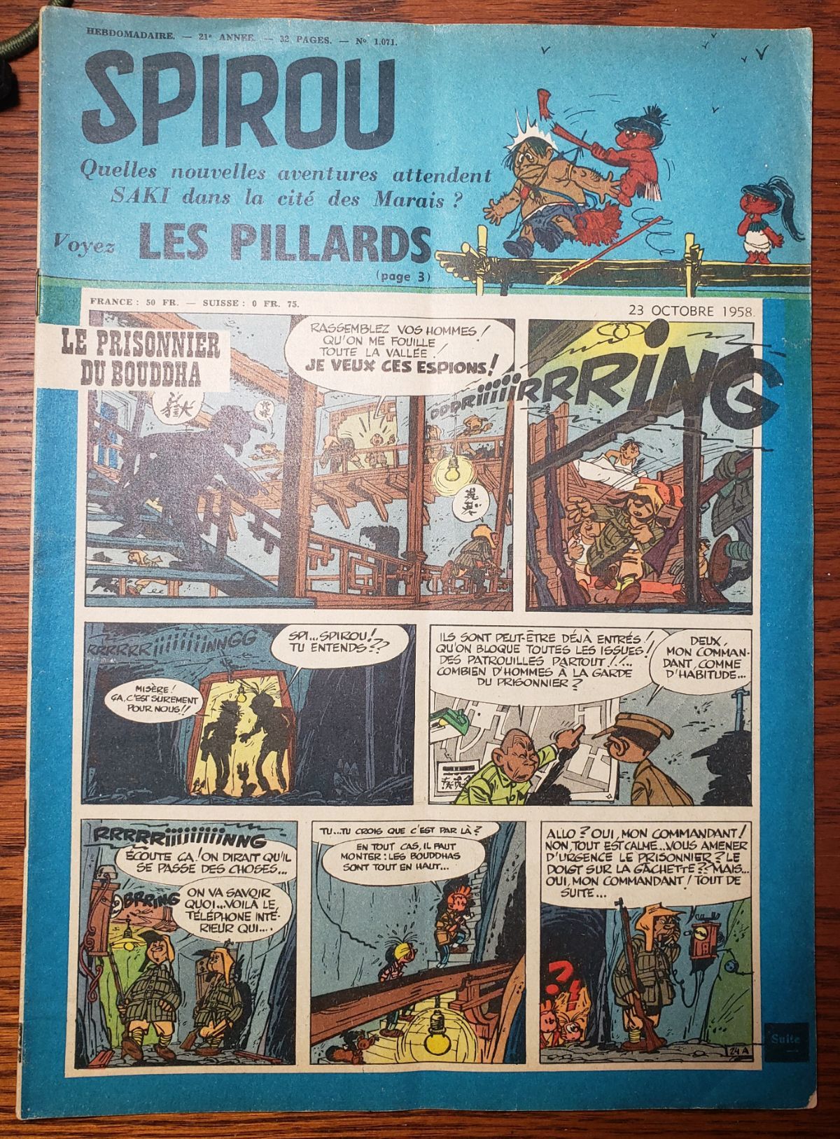 1958 - Spirou 1071 French Edition - 1st Appearance of the Smurphs - Hey ...