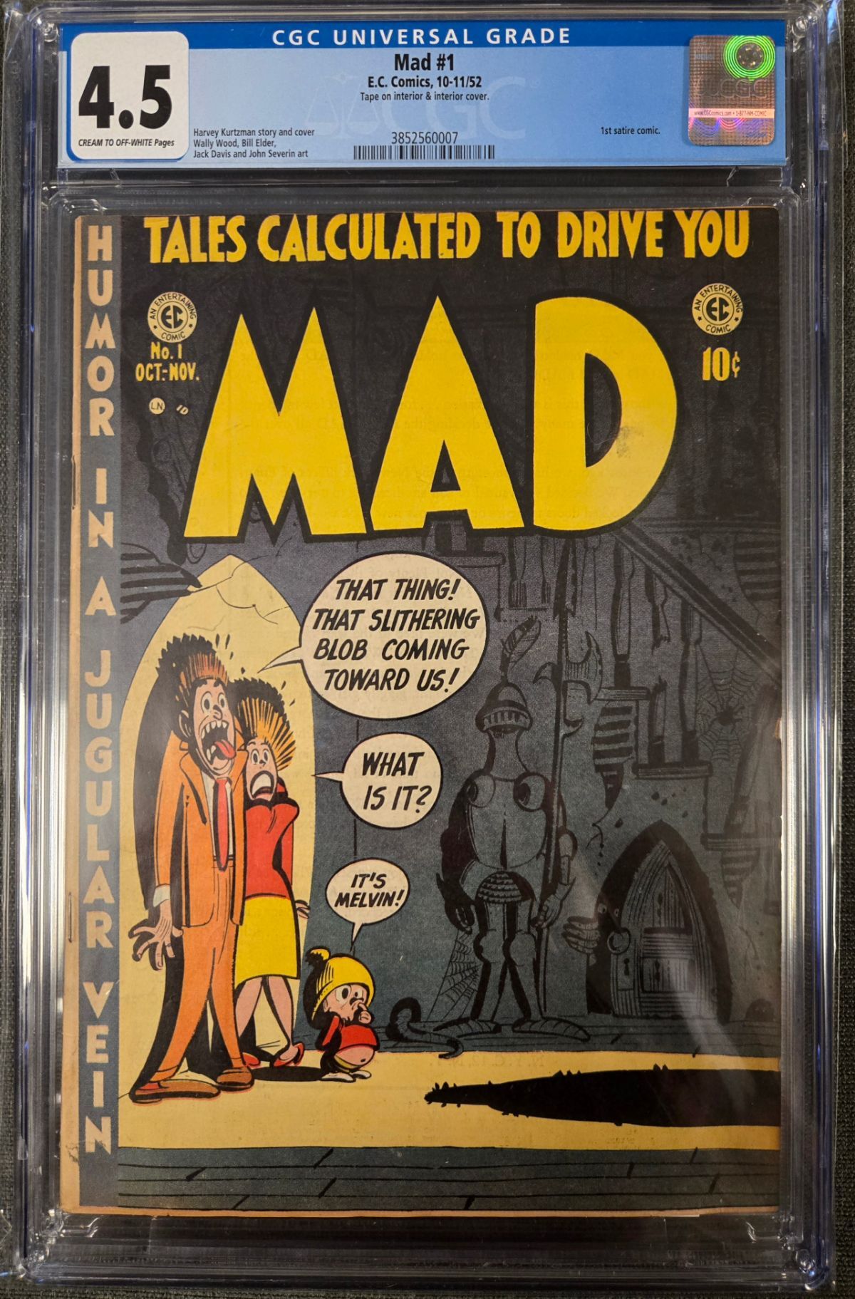 CLOSED - 2 Copies EC Comics MAD #1 1952 CGC 7.5 & 4.5 - Golden / Silver ...