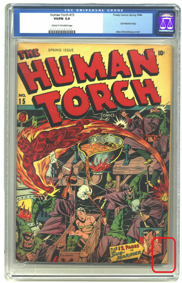 Maximum Grade with 2 tears and small corner missing.. - Comic Book ...