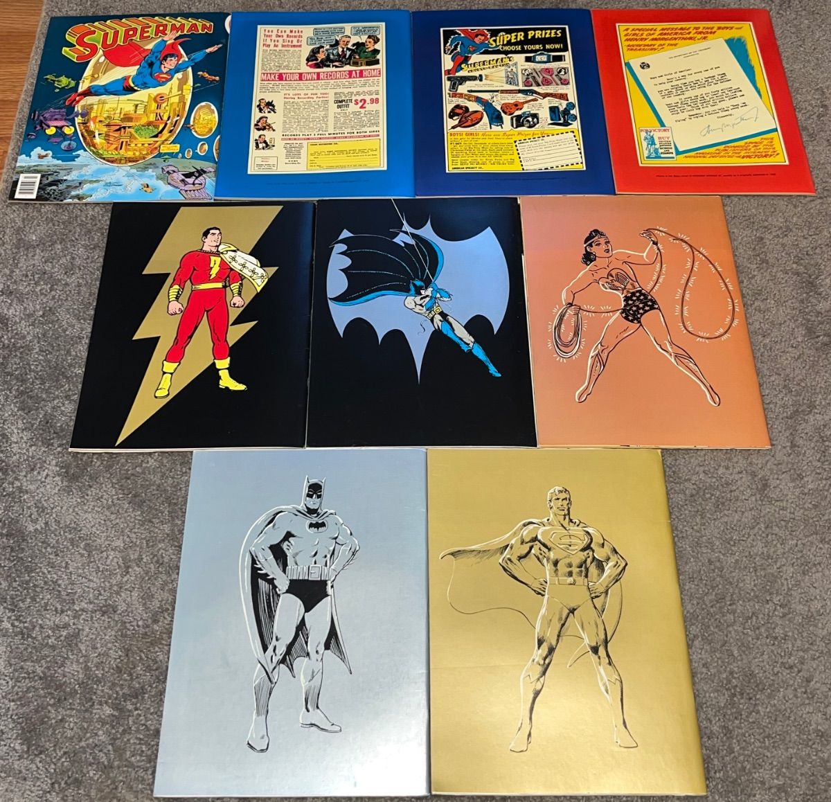 Great Gift Idea - DC Famous First Edition Treasury Lot of 9 / Complete ...