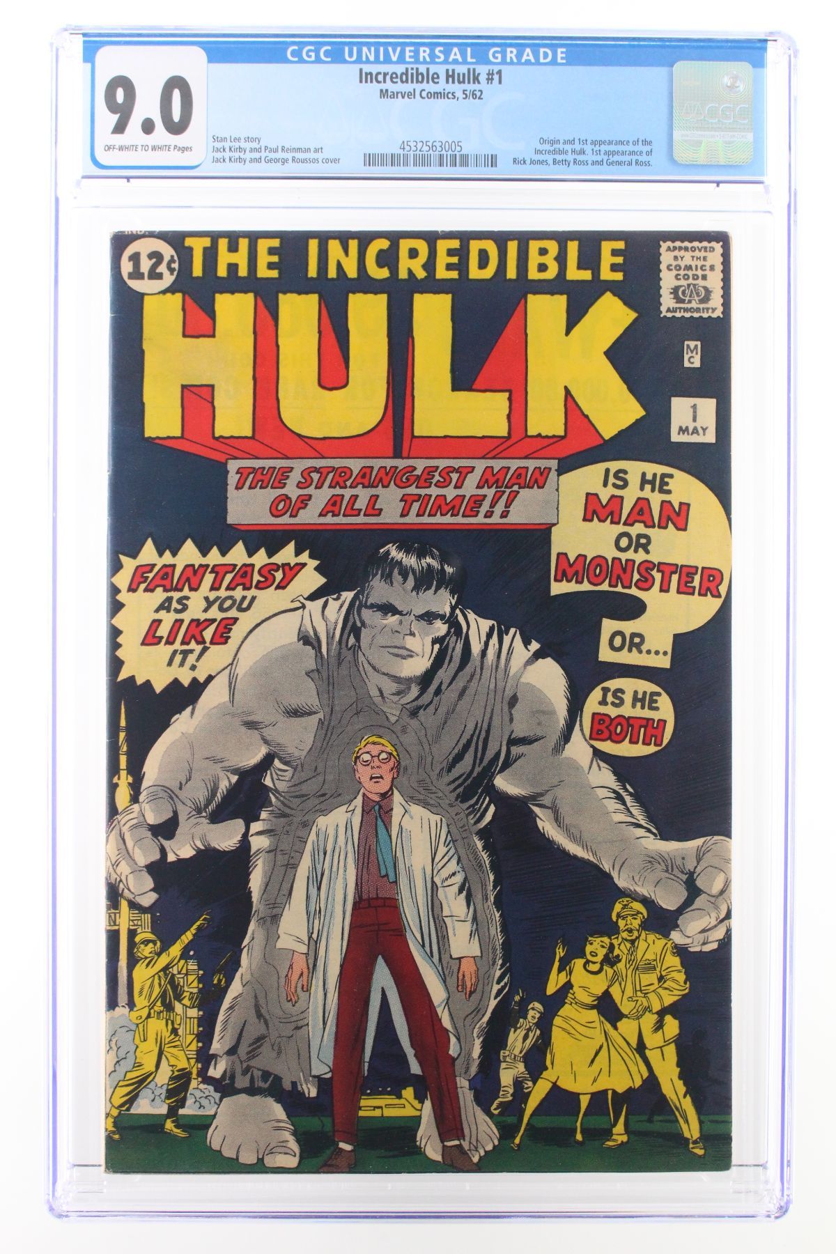 Incredible Hulk #1 CGC 9.0 OF/W - Sales Advertising (Ebay, Dealers, etc ...