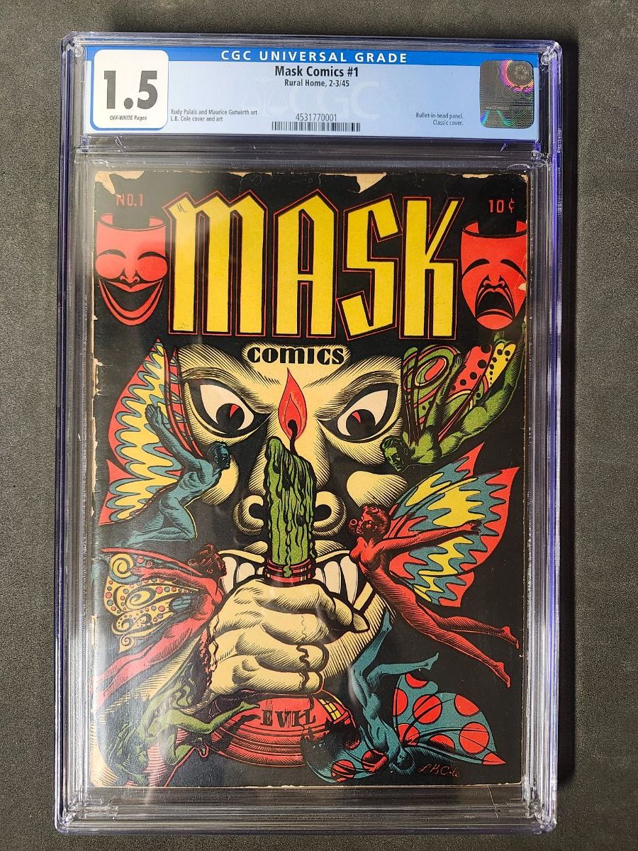 Mask Comics 1 Sold and Closed - Golden / Silver / Bronze Age Only - CGC ...