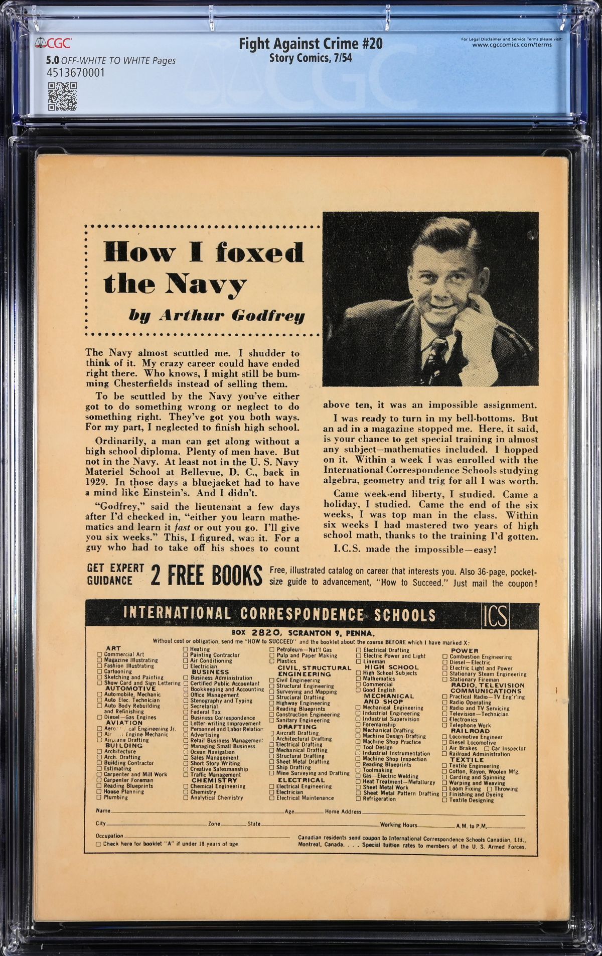 Sold the Golden/PCH find of my life – Fight Against Crime #20 CGC 5.0 ...