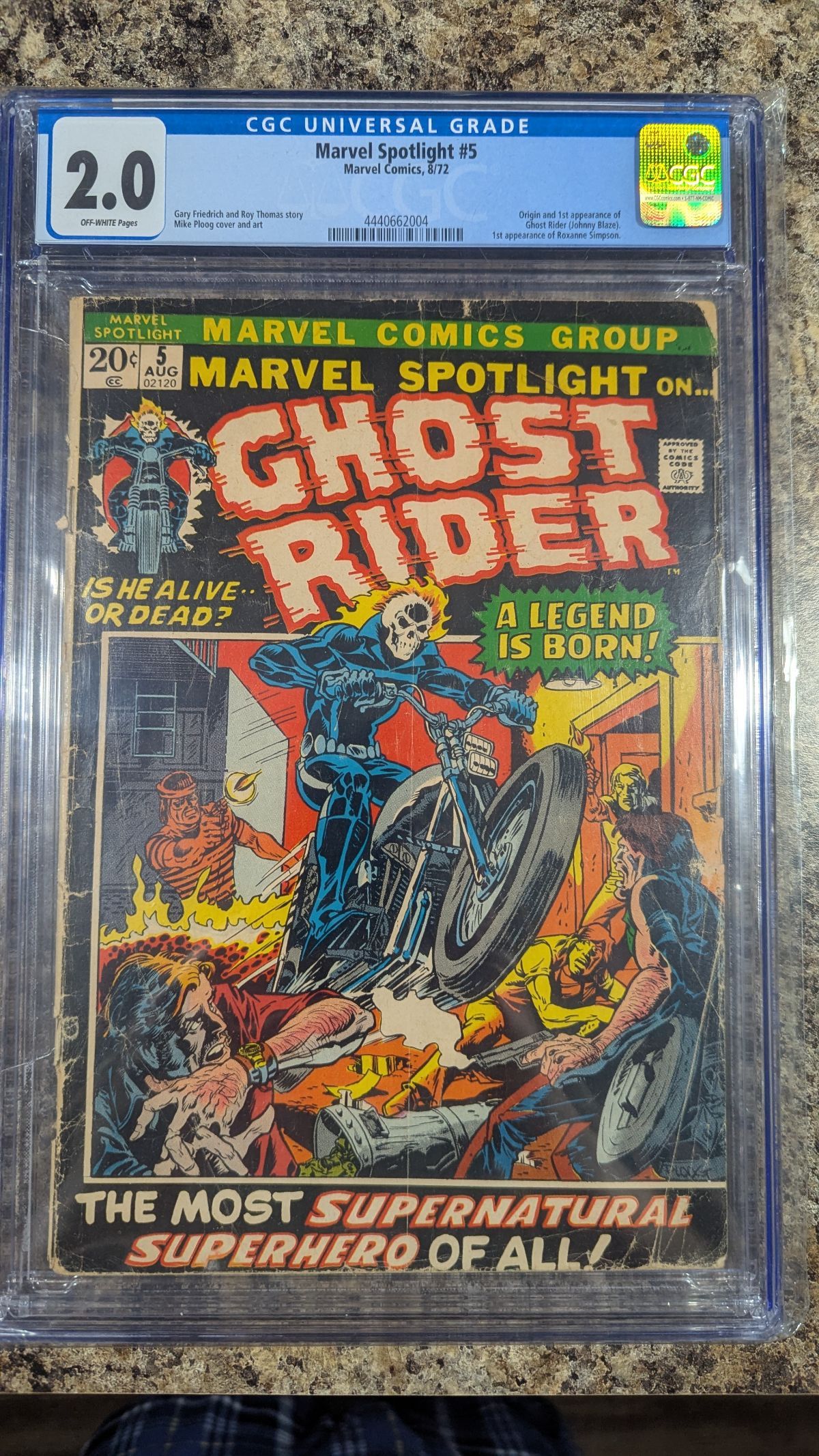 Sold! Marvel Spotlight #5 CGC Ghost Rider - Golden/Silver/Bronze Age ...