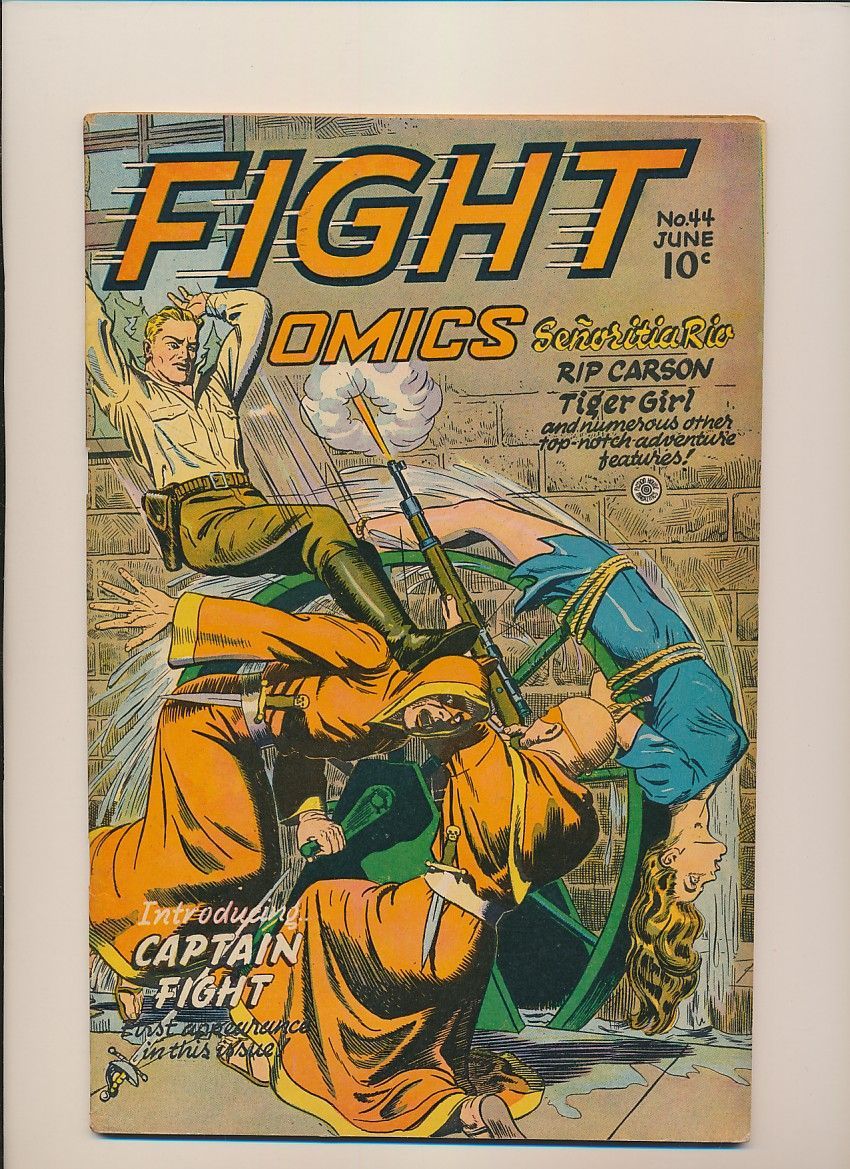 Fight Comics 44 Classic Cover! Gerber 6! Hot Gals Violence GGA! F/VF ...