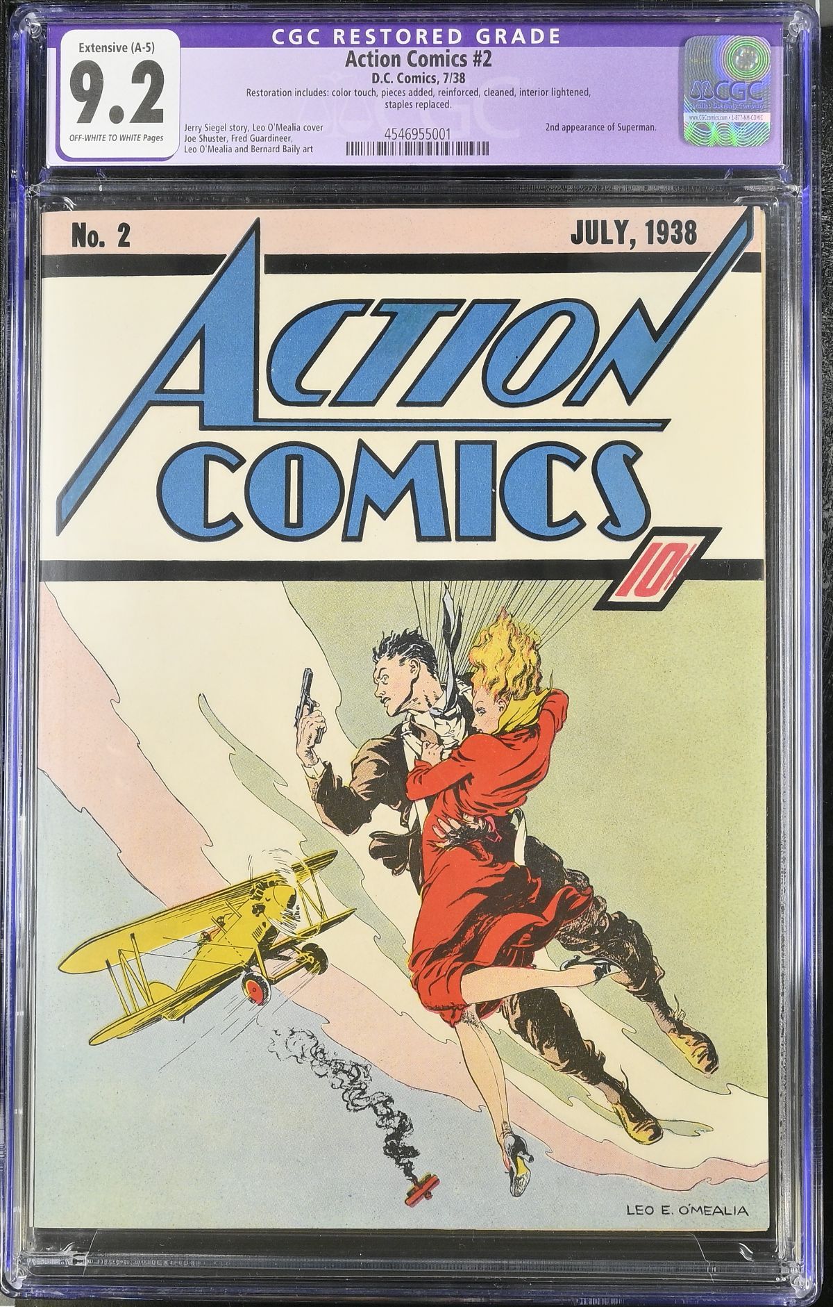 Action Comics #2 Restored Value - Comic Book Grading and Restoration ...