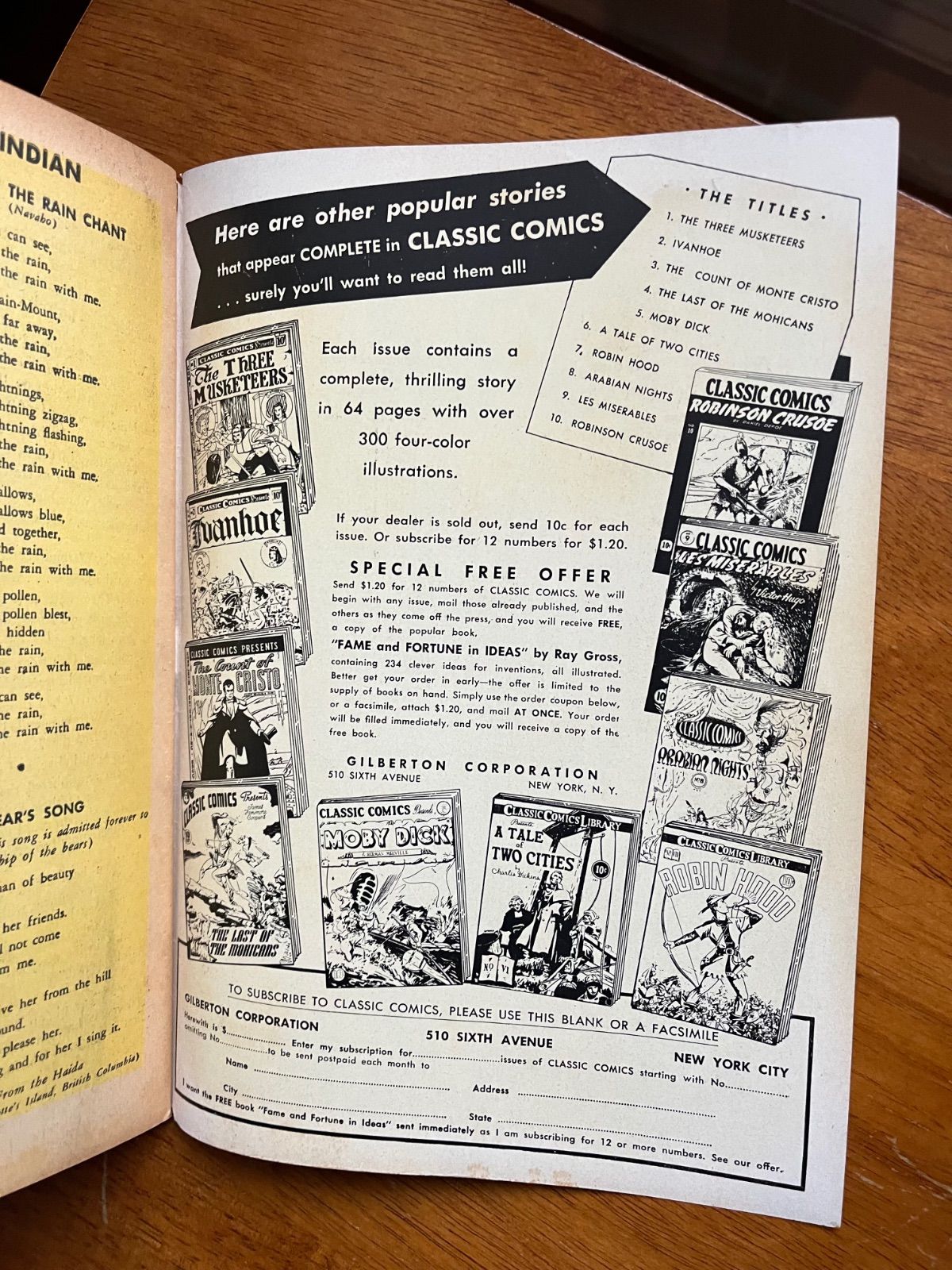 Closed/SOLD: Classic Comics - 11 Don Quixote (1st print), 14 Westward ...