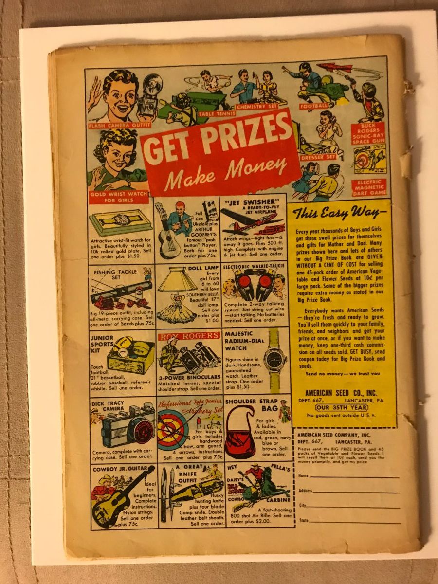 AUCTION: MENACE #1 (1953) Atlas comics, attractive low grade copy ...