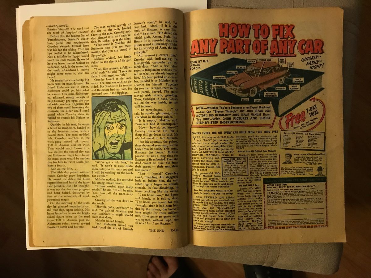 AUCTION: MENACE #1 (1953) Atlas comics, attractive low grade copy ...