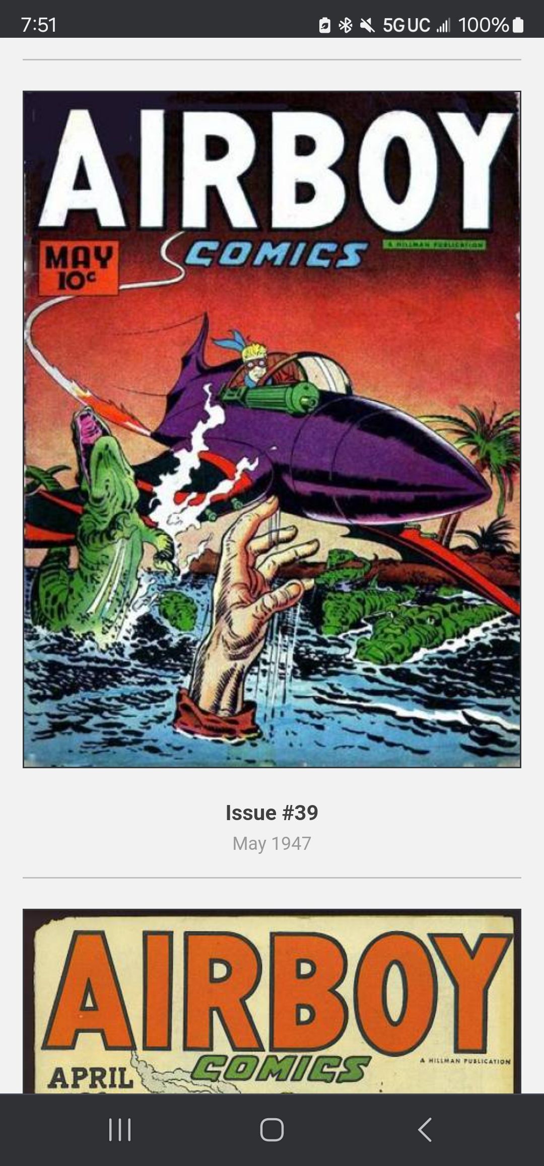 Airboy Volume 4 Issue 4 May 1947 - Golden / Silver / Bronze Age Only ...