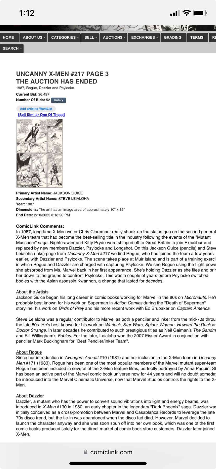 Comic Link Focused Art Auction - Page 2 - Original Comic Art - CGC ...