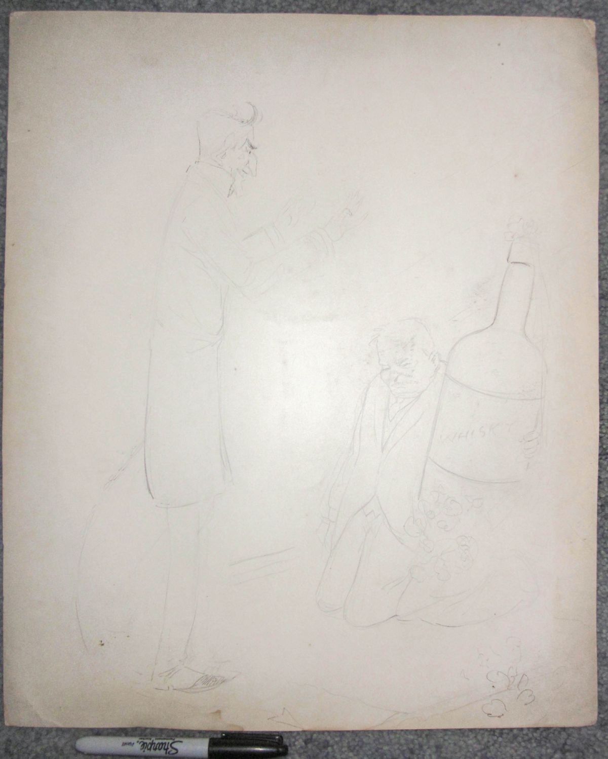 Walker O'loughlin - WW1 era political cartoons - Original Comic Art ...