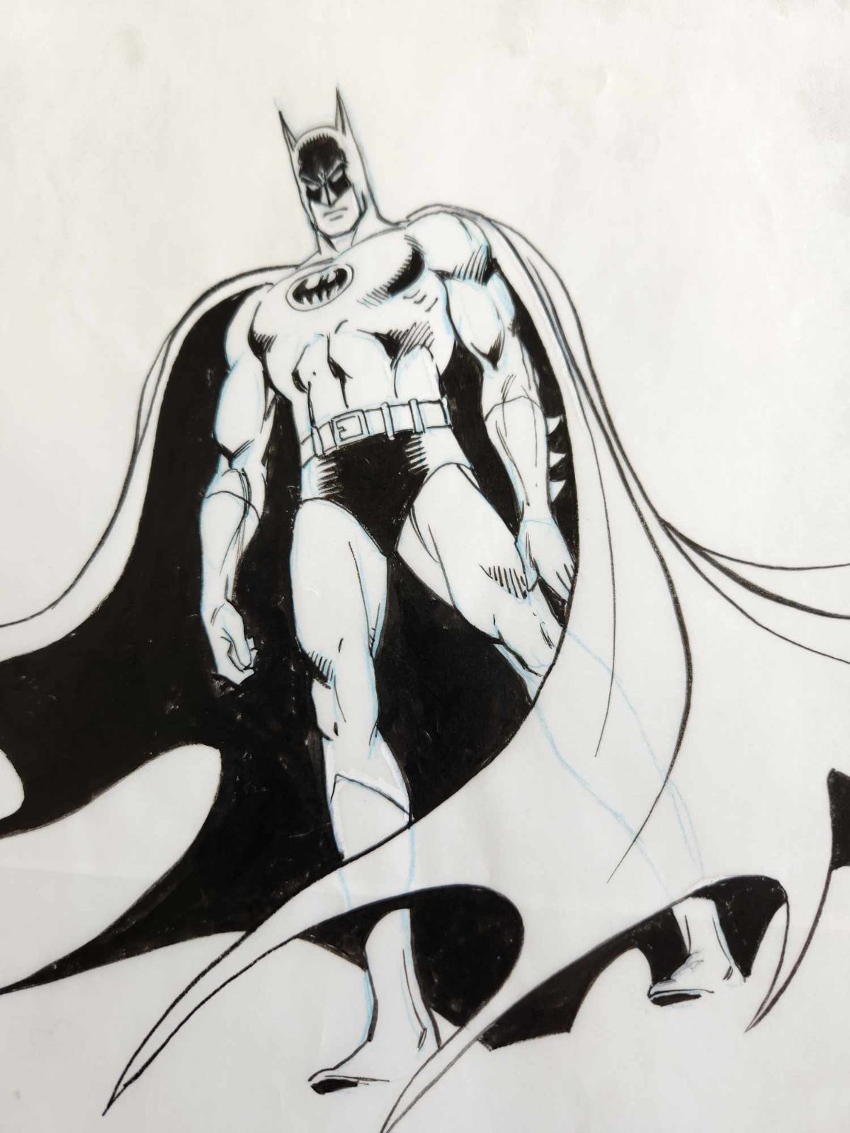Garcia Lopez 1989 Batman line art: cover or no? - Original Comic Art ...