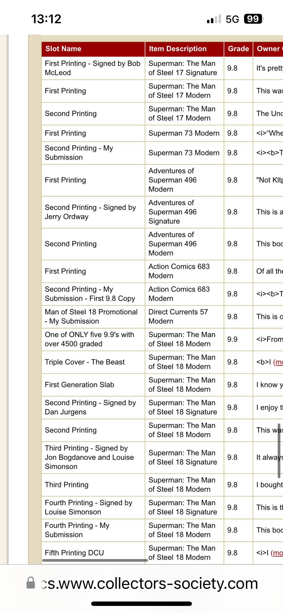 Custom Set Question - What Do You Put as a Slot Name? - CGC Registry ...