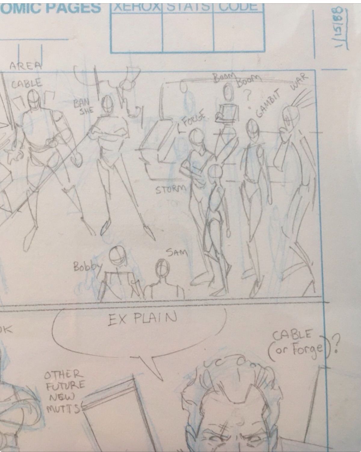 X-Men annual 14 First Gambit? - Original Comic Art - CGC Comic Book ...