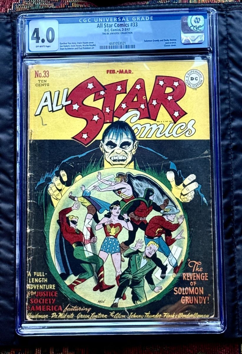 ALL STAR COMICS #33 SOLOMON GRUNDY CLOSED - Golden / Silver / Bronze Age Only - CGC Comic Book ...