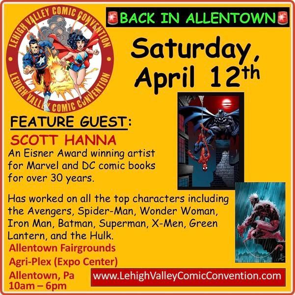 Lehigh Valley Comic Convention April 12th, 2025 - Back At The New ...
