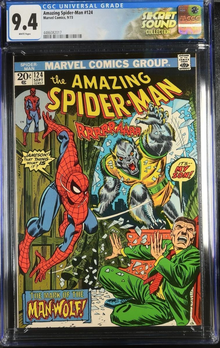 ASM #121 & 124 cgc 9.4 on comiclink - Sales Advertising (Ebay, Dealers ...