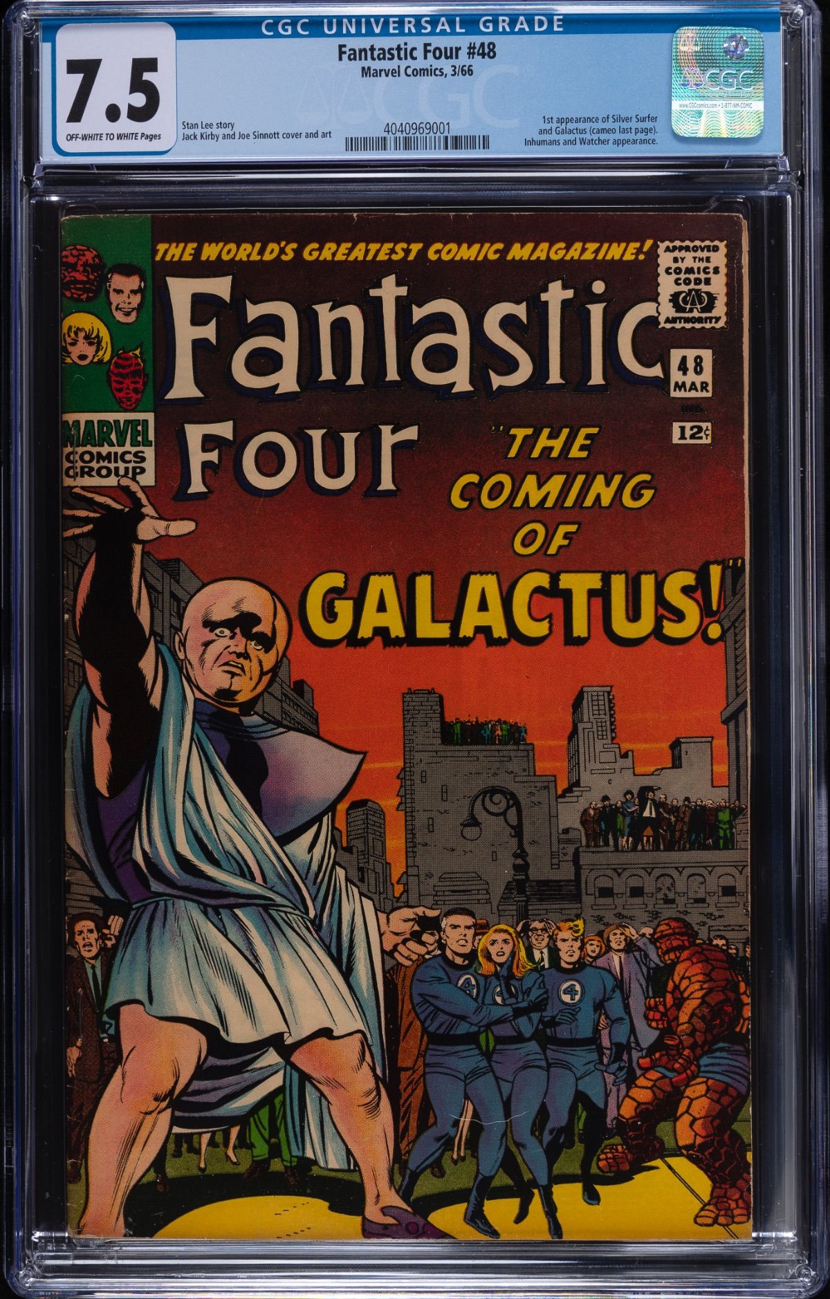 Fantastic Four 48 CGC 7.5 OW/W - First appearance of Galactus and Silver Surfer - Price Reduced ...