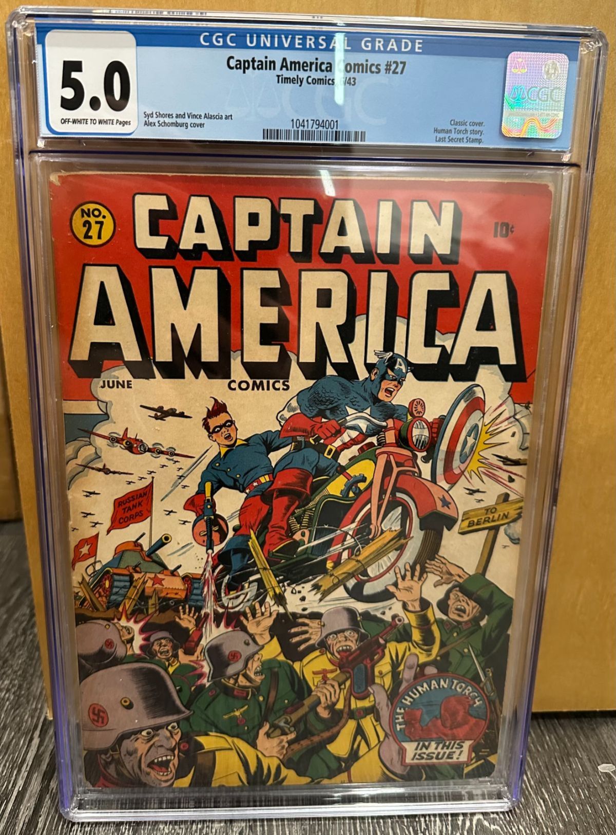 Key Golden Age CGC slabs for sale: Captain America #27, Captain America ...