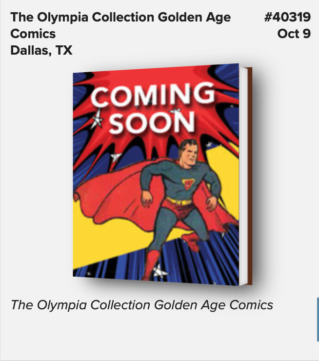 Anyone know the details about the Olympia golden age comic collection ...