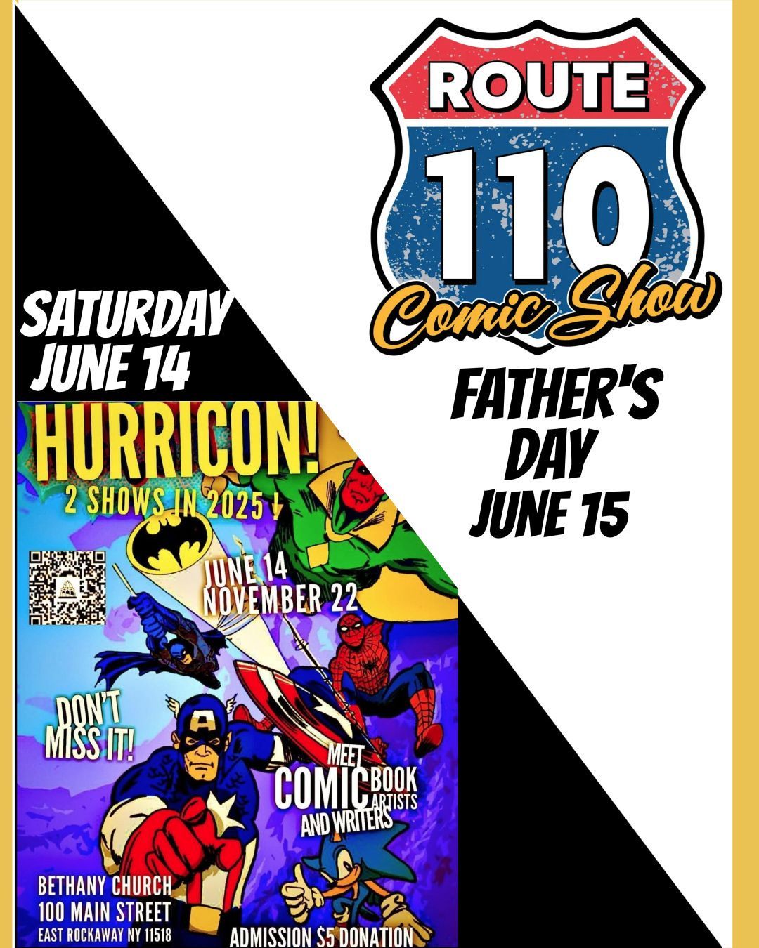 Route 110 Comic Show, Melville, Long Island, NY, Father's Day, Sunday ...