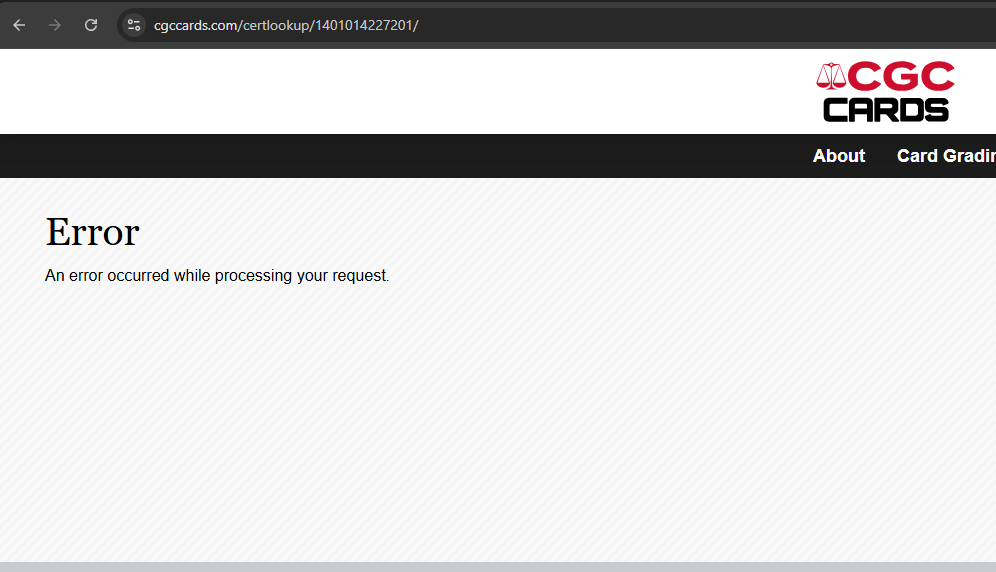 Nearly all of my slabs are returning an "An error occurred while processing your request ...